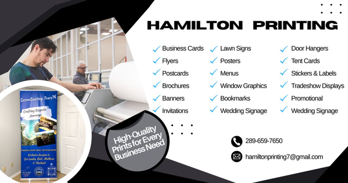 Hamilton Printing | Business cards, Flyers, Banners, Signs Printing
